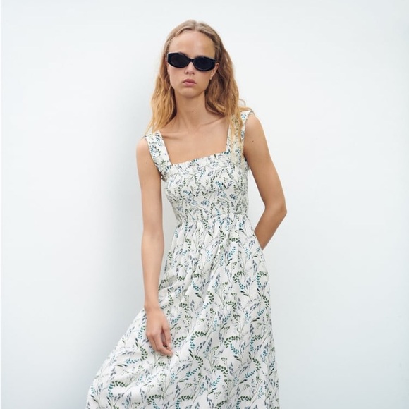 Zara | Dresses | Zara Floral Print Dress | Poshmark